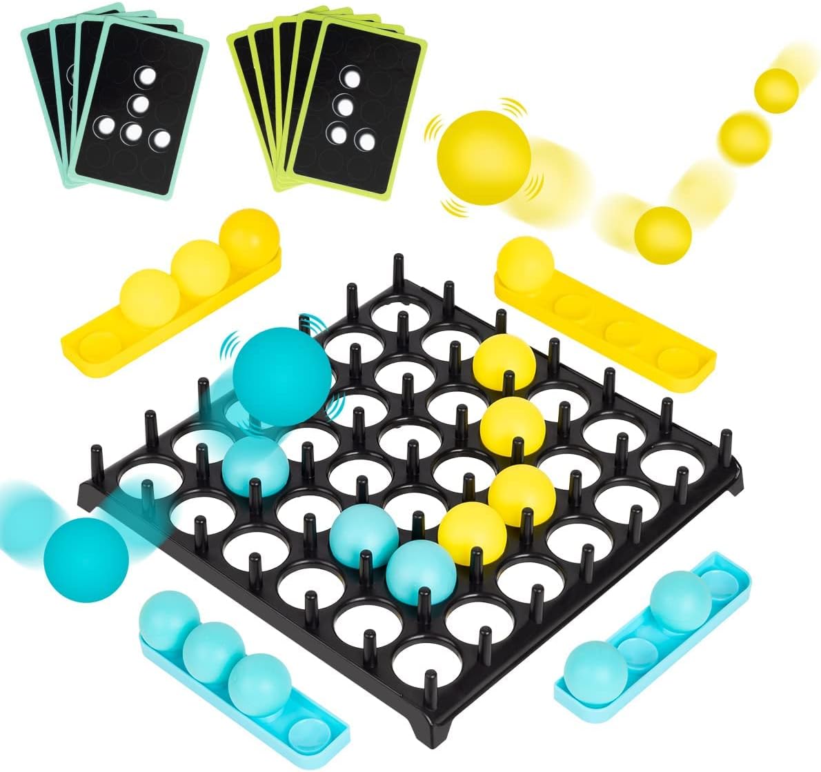 TYCA Jumping Ball Tabletop Game - Bouncing with Table Battle Connect 4 ...