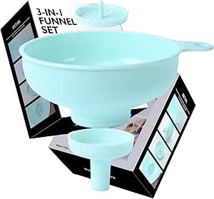 Plastic Funnels, Filling Funnel Upgraded Multipurpose Funnel with ...