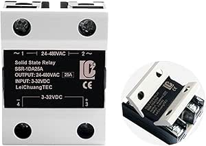 Amazon.com: BULIK LC SSR DA AA DD 10A 25A 40A 60A 80A 100A 120A Reed Relay Single Phase Solid ...