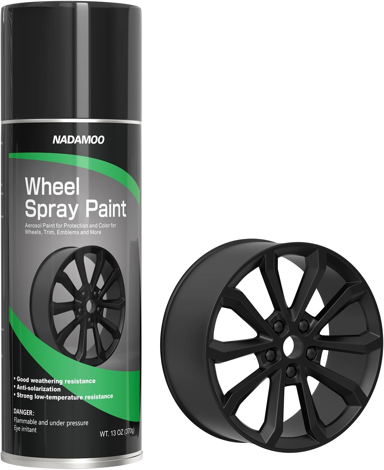 Rust-Oleum 366438 High Performance Wheel Spray Paint, 11 oz, Matte ...
