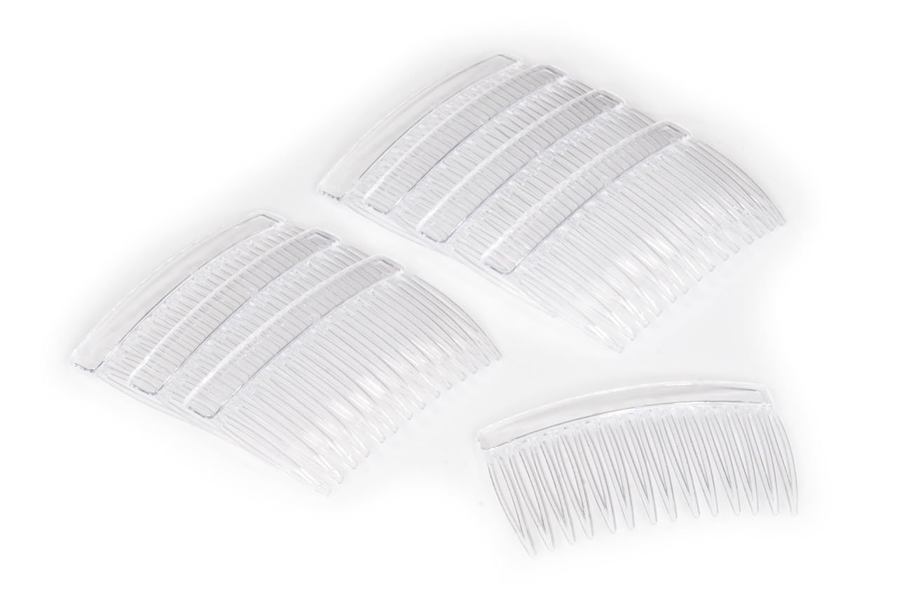 Amazon.com : Crystal Clear Multipurpose Hair Combs - Set of Eight (8 ...