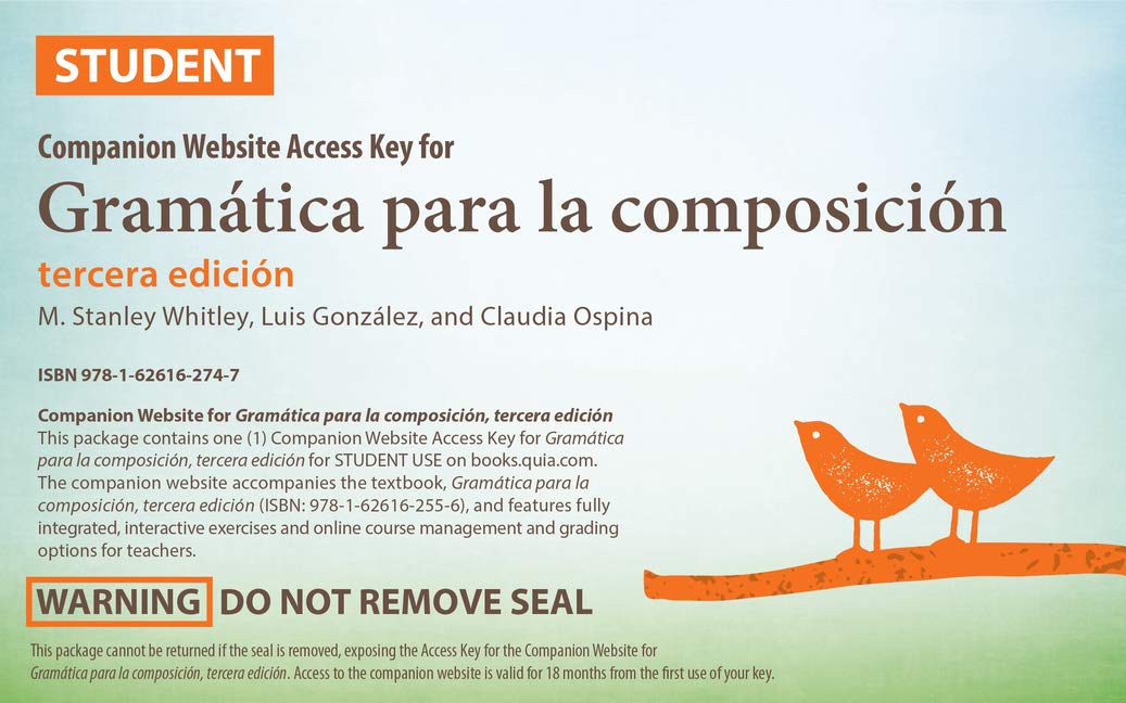 Amazon.com: Gramática Para La Composición: Companion Website Access Key ...