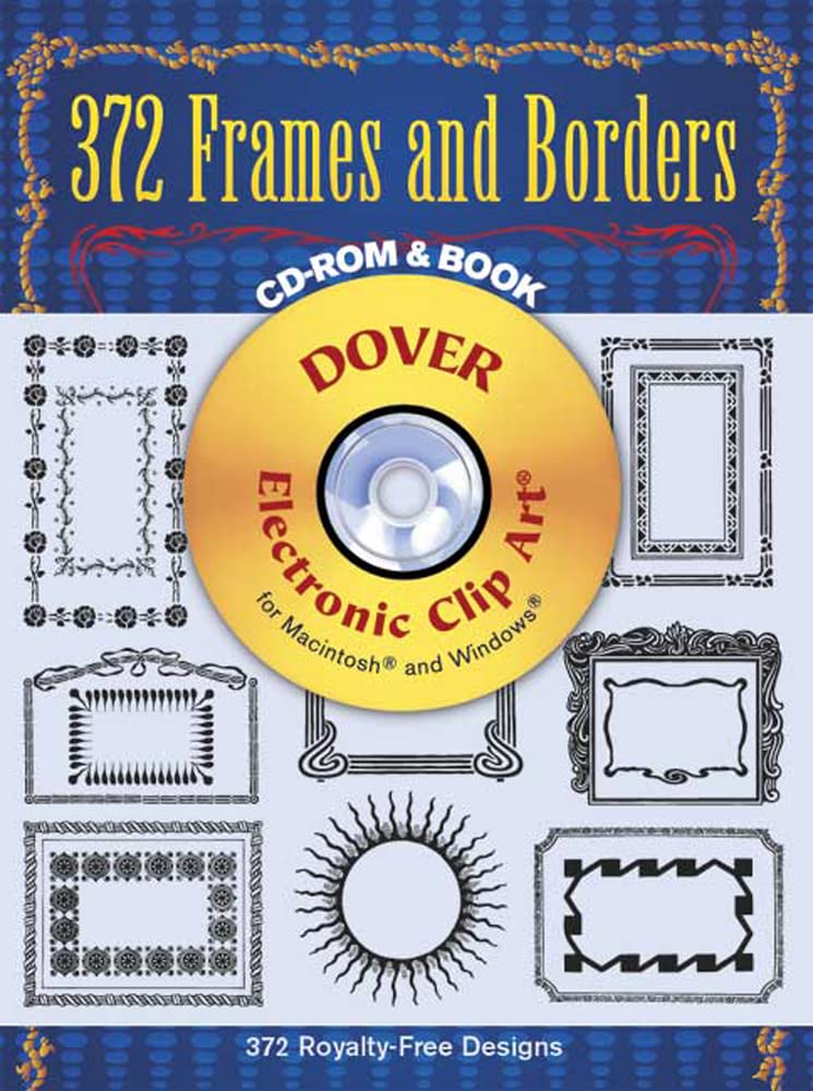 Amazon | 372 Frames and Borders CD-ROM and Book (Dover Electronic Clip ...
