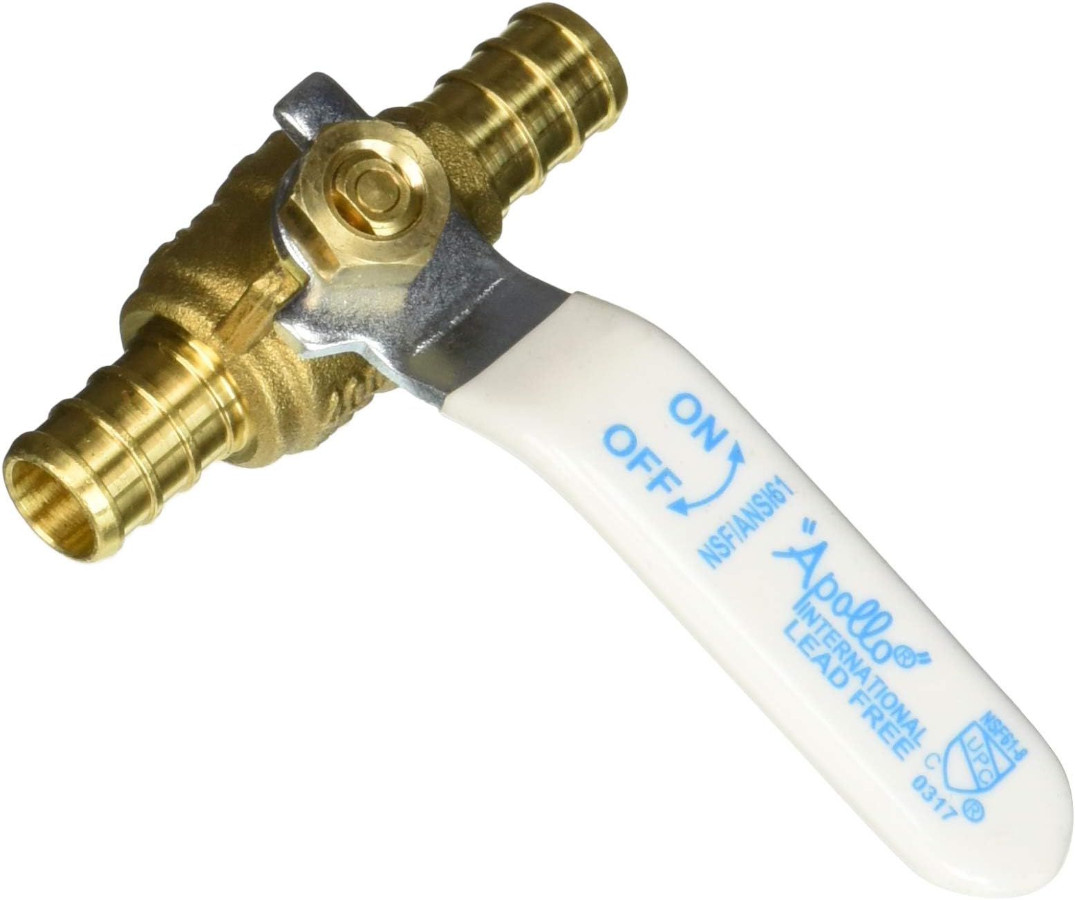 Amazon.com: Apollo Valves Apxv1212 Brass Pex Ball Valve Crimp Fitting ...