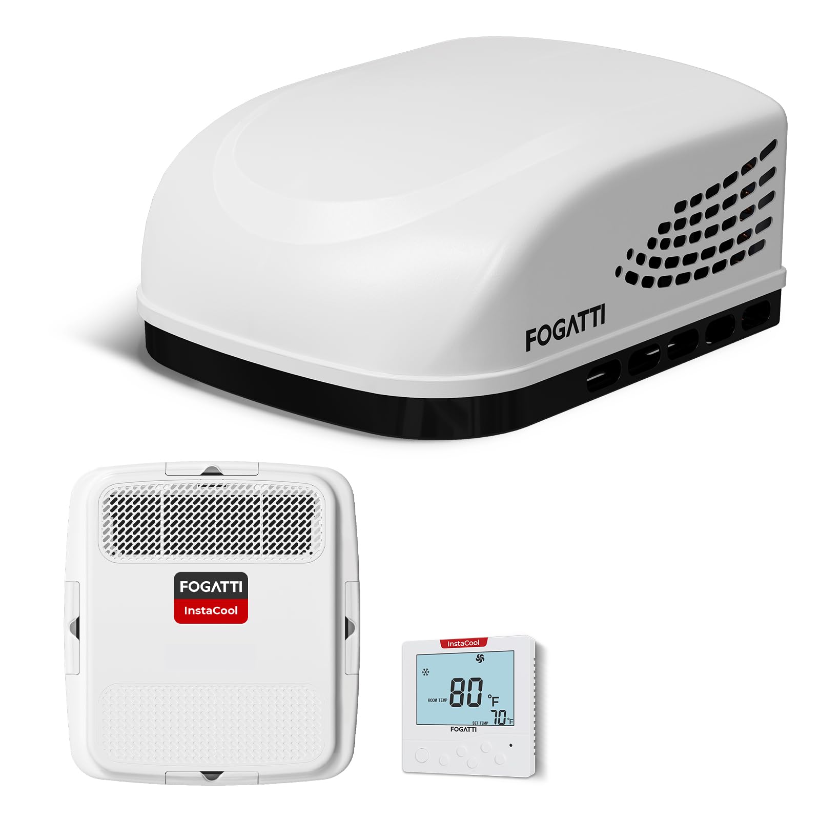 Snapklik.com : FOGATTI RV Air Conditioner 15000 BTU Roof Top