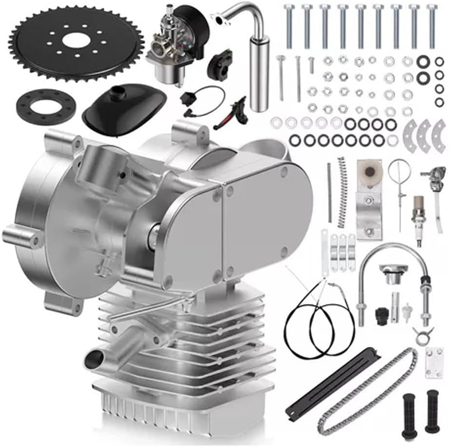 GUYOS 80CC Motorized Bike Bicycle Modified Engine Kit 2-Stroke Petrol ...