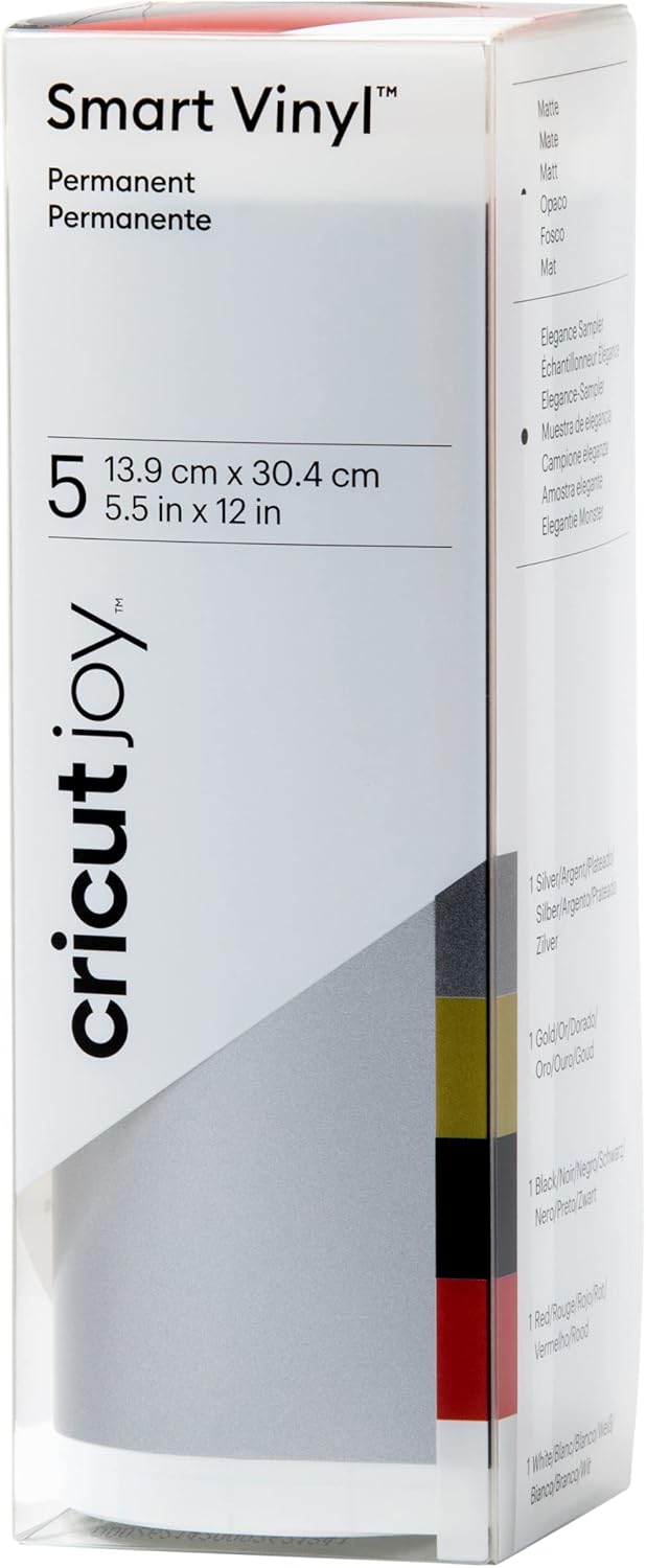 Amazon.com: Cricut Smart Permanent Matte Vinyl (5.5in x 12(5), Elegance ...