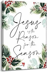 Amazon.com: Jesus is The Reason for The Season Bible Verses Wall Art ...