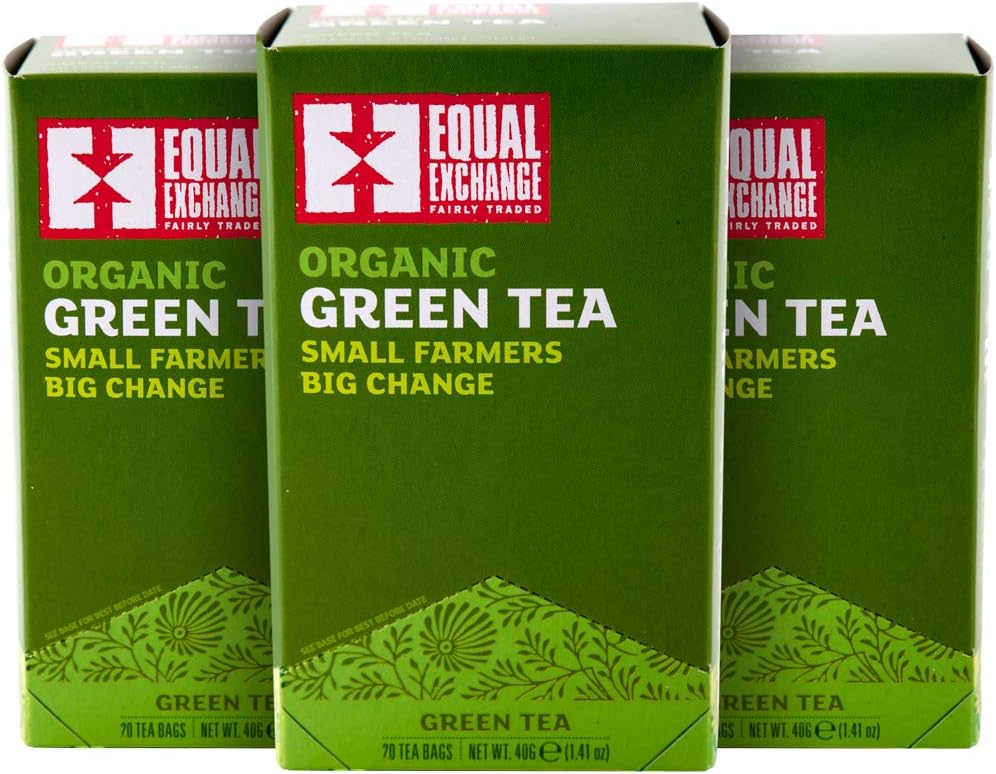 Amazon.com : Equal Exchange Organic Green Tea, 20-Count (Pack of 3 ...