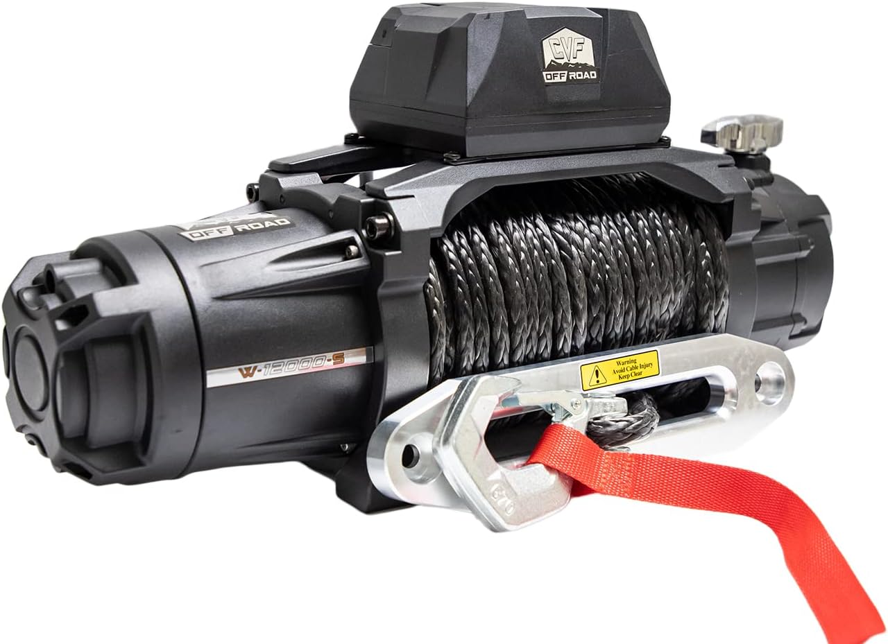 Amazon.com: CVF Offroad Heavy Duty Truck 12,000 LB Winch with Wireless ...