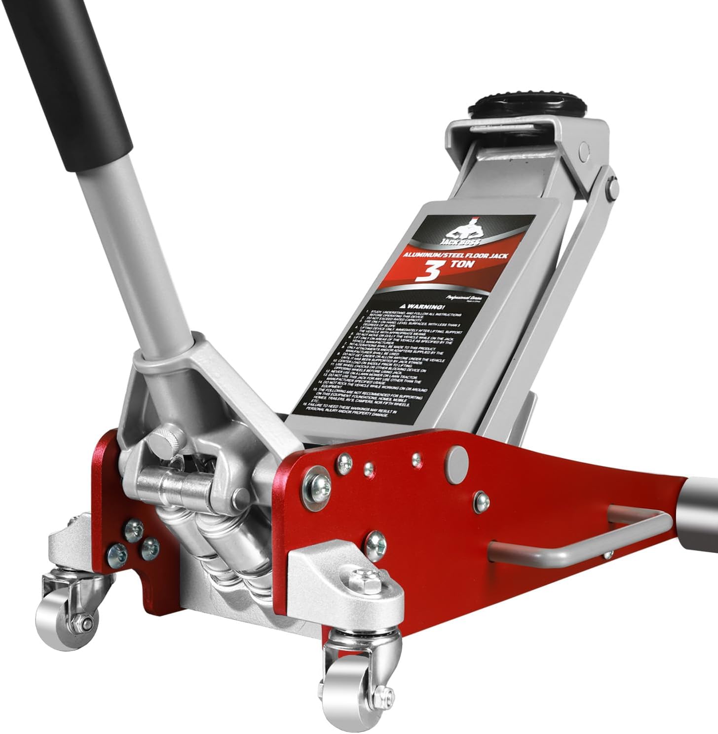 Jack Boss 3 Ton Low Profile, Aluminum and Steel Racing Floor Jack with ...