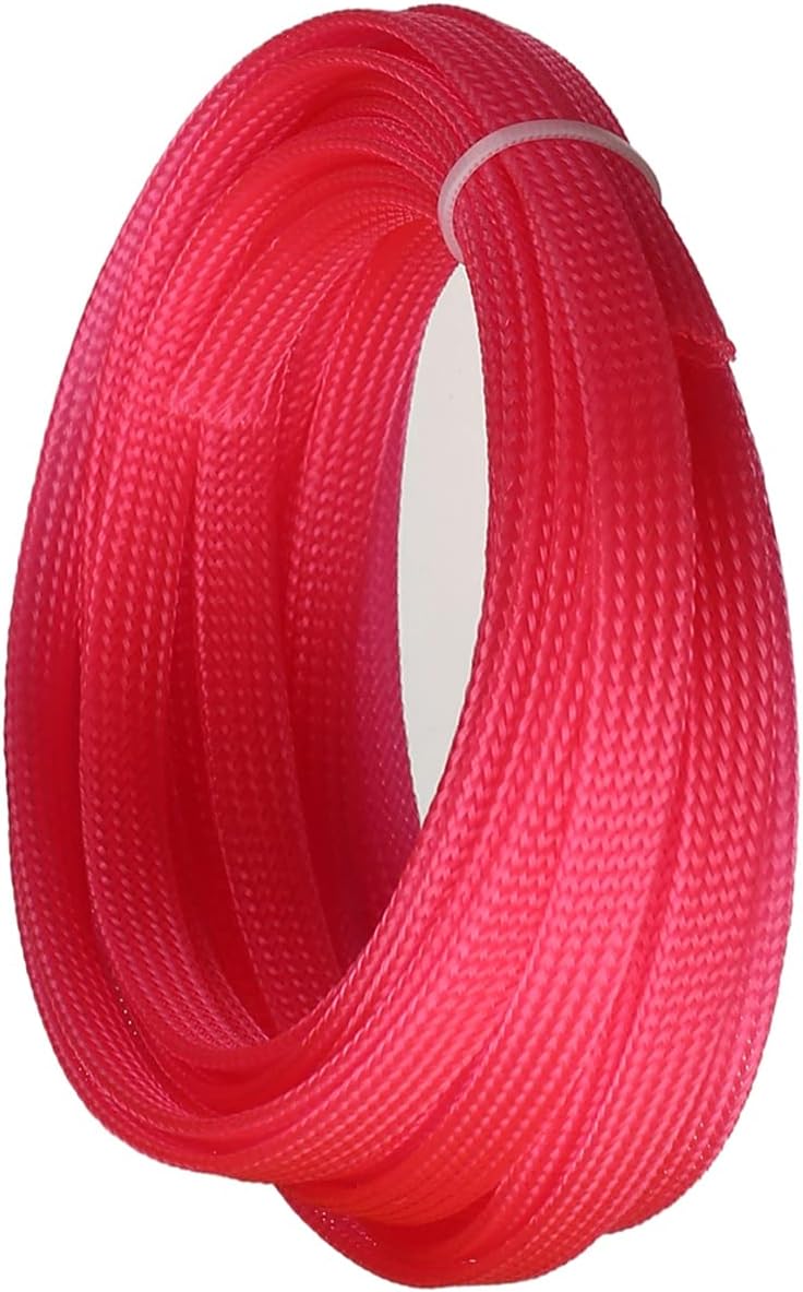Amazon.com: Aicosineg 16.4ft PET Flexible Braided Cable Sleeve 0.33inch ...
