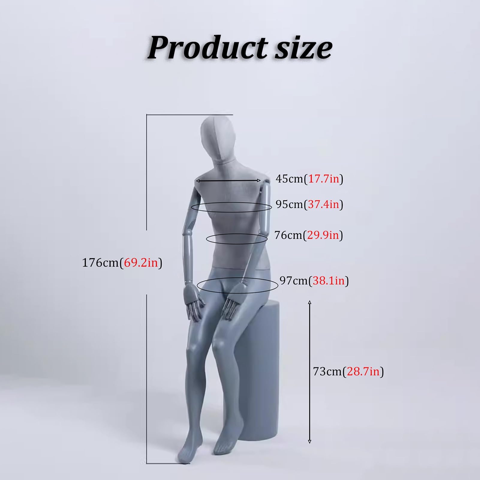 Motedesign Mannequin Mal Male Mannequins, Full Body Male Mannequins