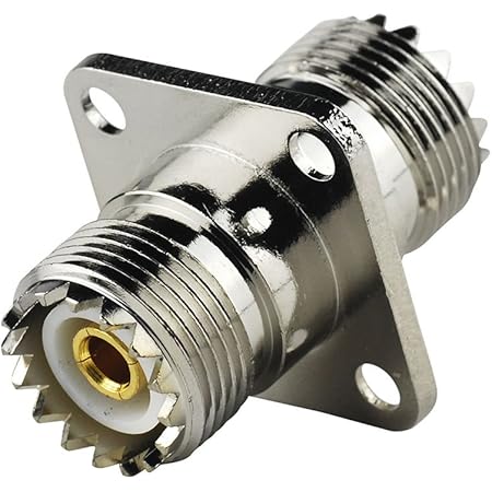 Amazon.com: Eightwood SO239 to SO239 Chassis Mount Adapter 2-Pack ...