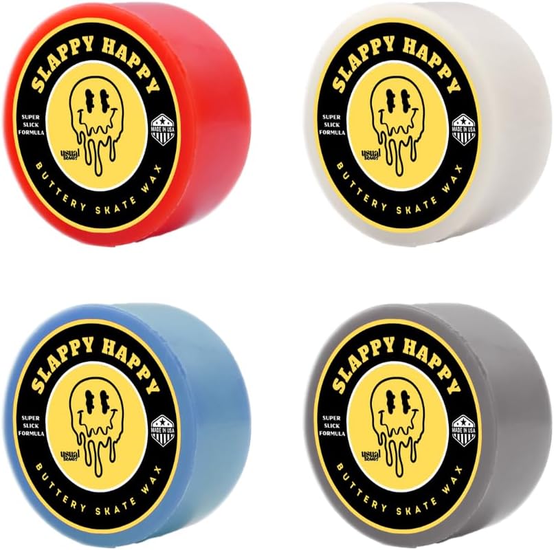 Amazon.com : Slappy Happy Skate Wax 4-Pack (Assorted) : Sports & Outdoors
