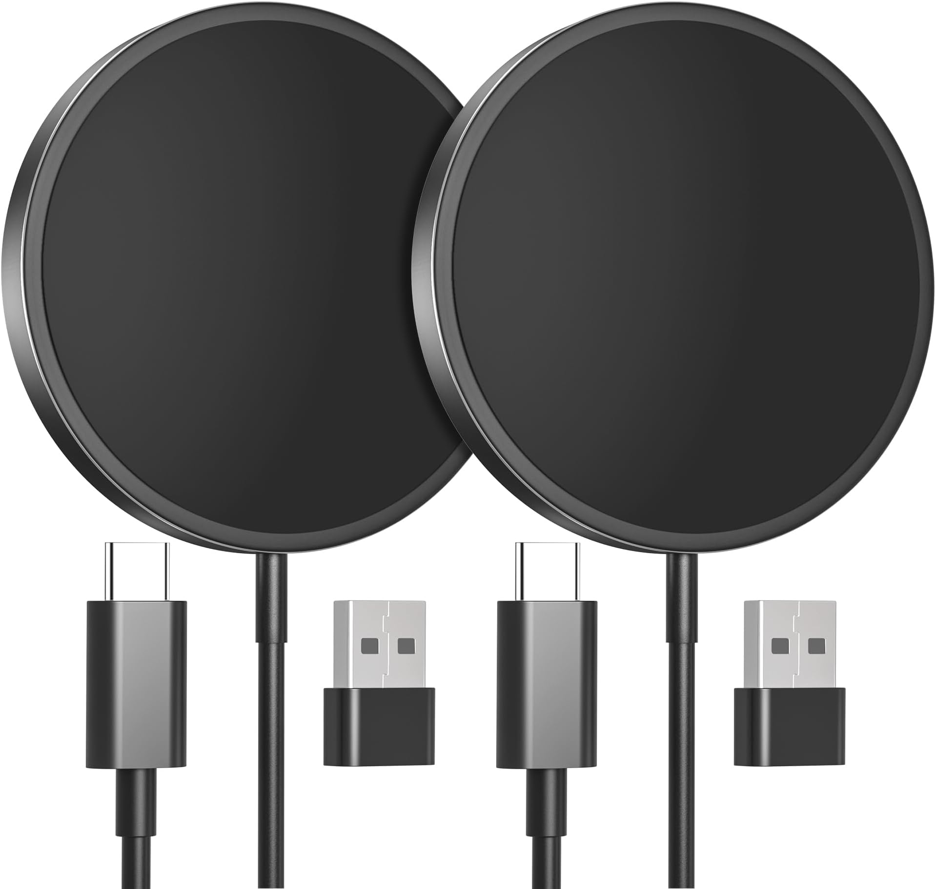 2 Pack Magnetic Wireless Charger iPhone, 15W Mag-Safe Charger for ...