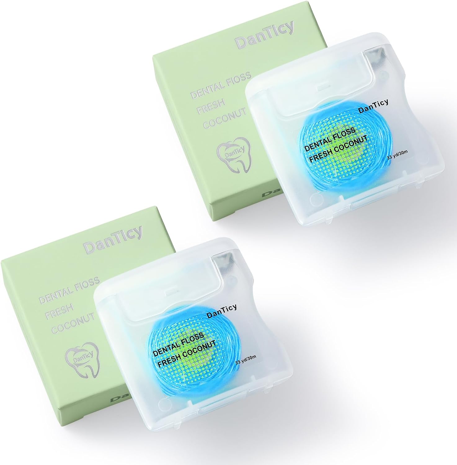 Amazon.com : Coconut-Oil Infused Woven Dental Floss,Deep Clean Natural ...