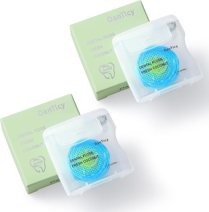 Coconut-Oil Infused Woven Dental Floss,Deep Clean Natural Vegetable ...