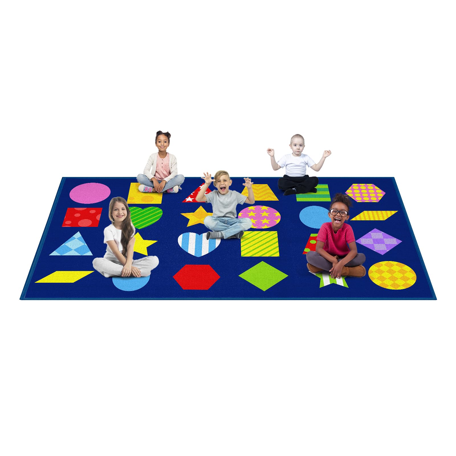 Amazon.com: ABCarpet Classroom Rug Carpet Blue Seating Rug Elementary ...