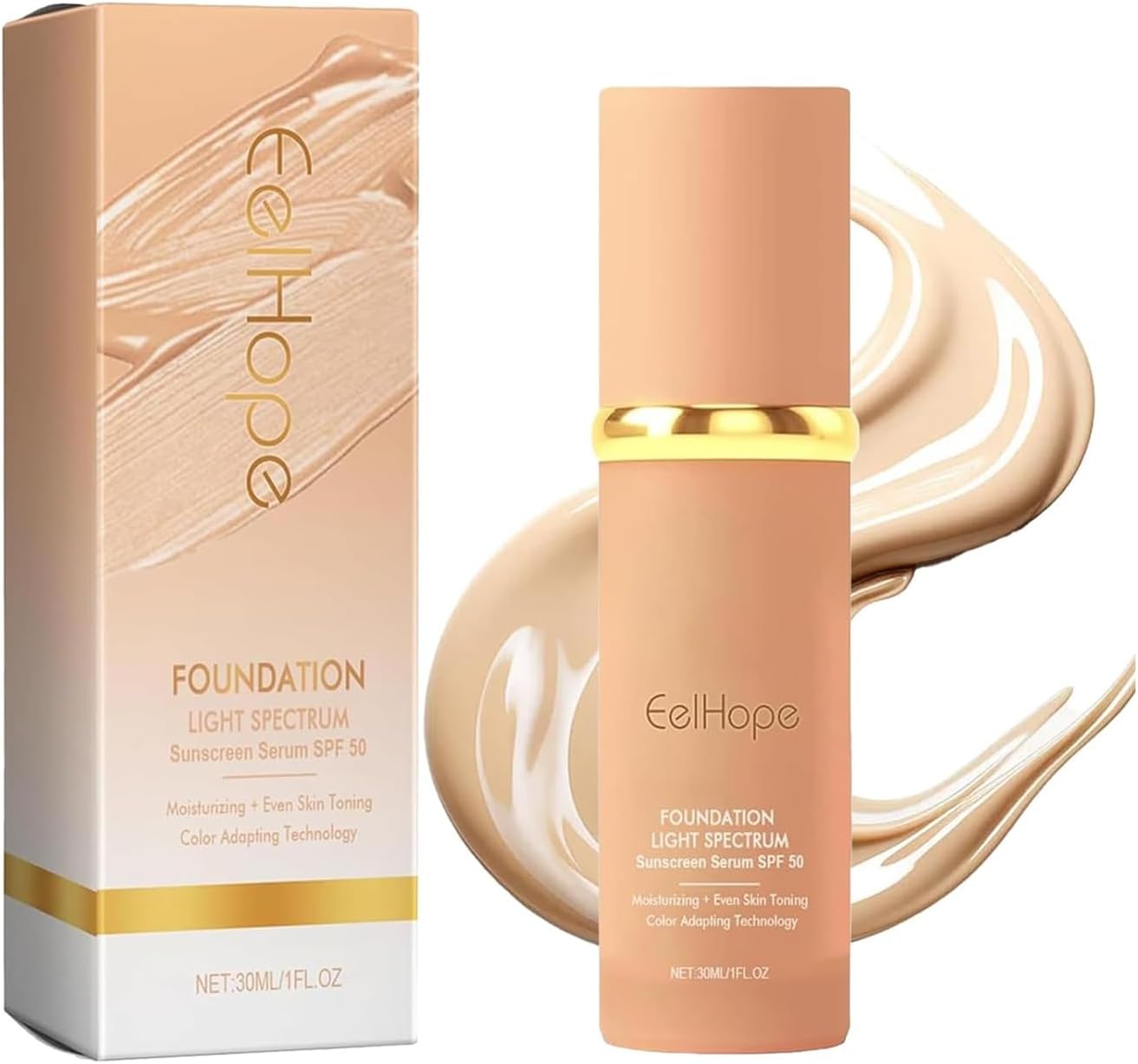 Amazon.com : 4 in 1 Foundation Liquid, Foundation Medium Spectrum ...