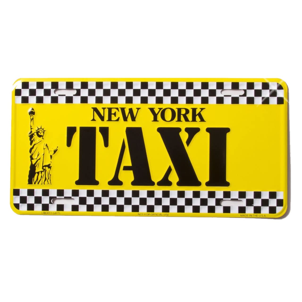 Amazon.com: NEW YORK TAXI- New York License Plate NY Yellow Cab Taxi ...