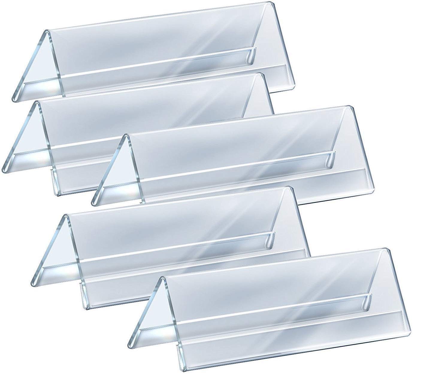 Buy SIGNOOGLE Acrylic V Shaped 2 Sided Table Desktop Sign Displays ...