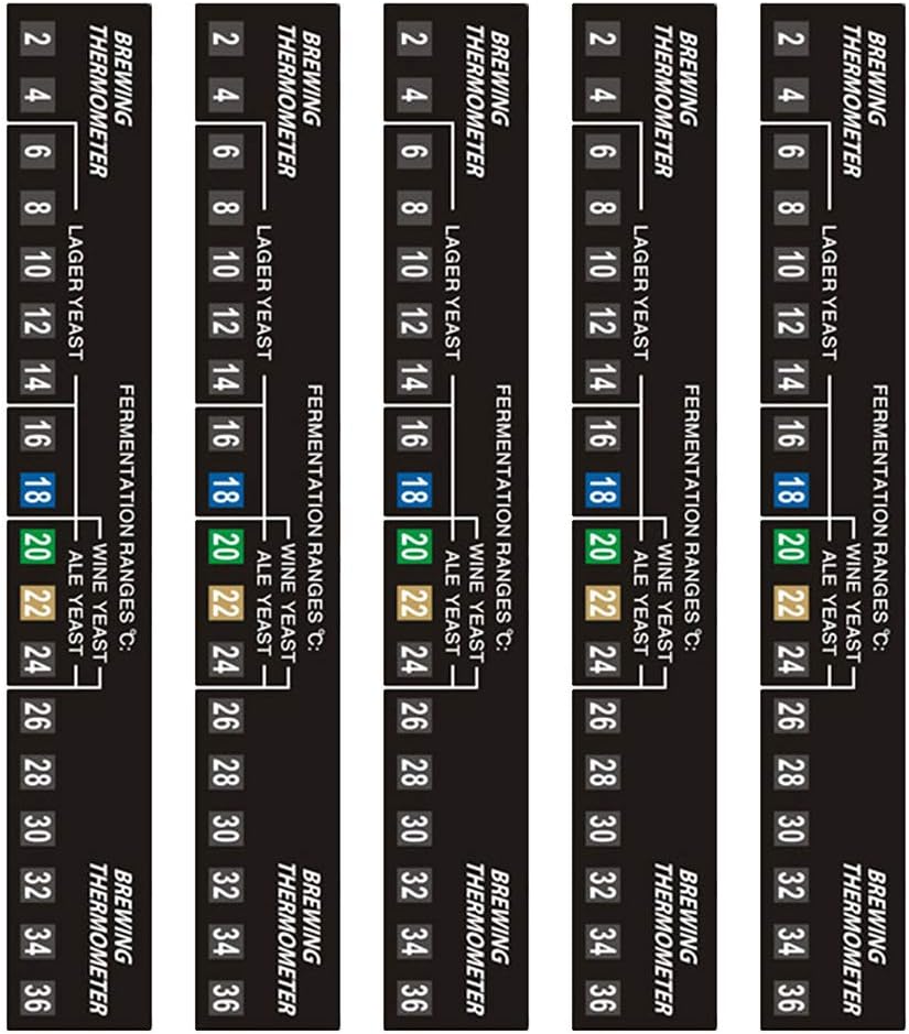 Thermometer Strip,Stick-on Thermometer,5/10pcs Digital Home Brewing ...