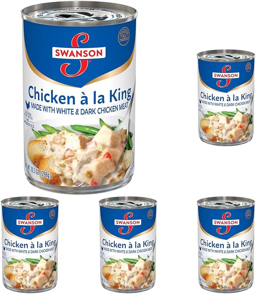 Amazon.com : Swanson Canned Chicken a la King With White and Dark ...