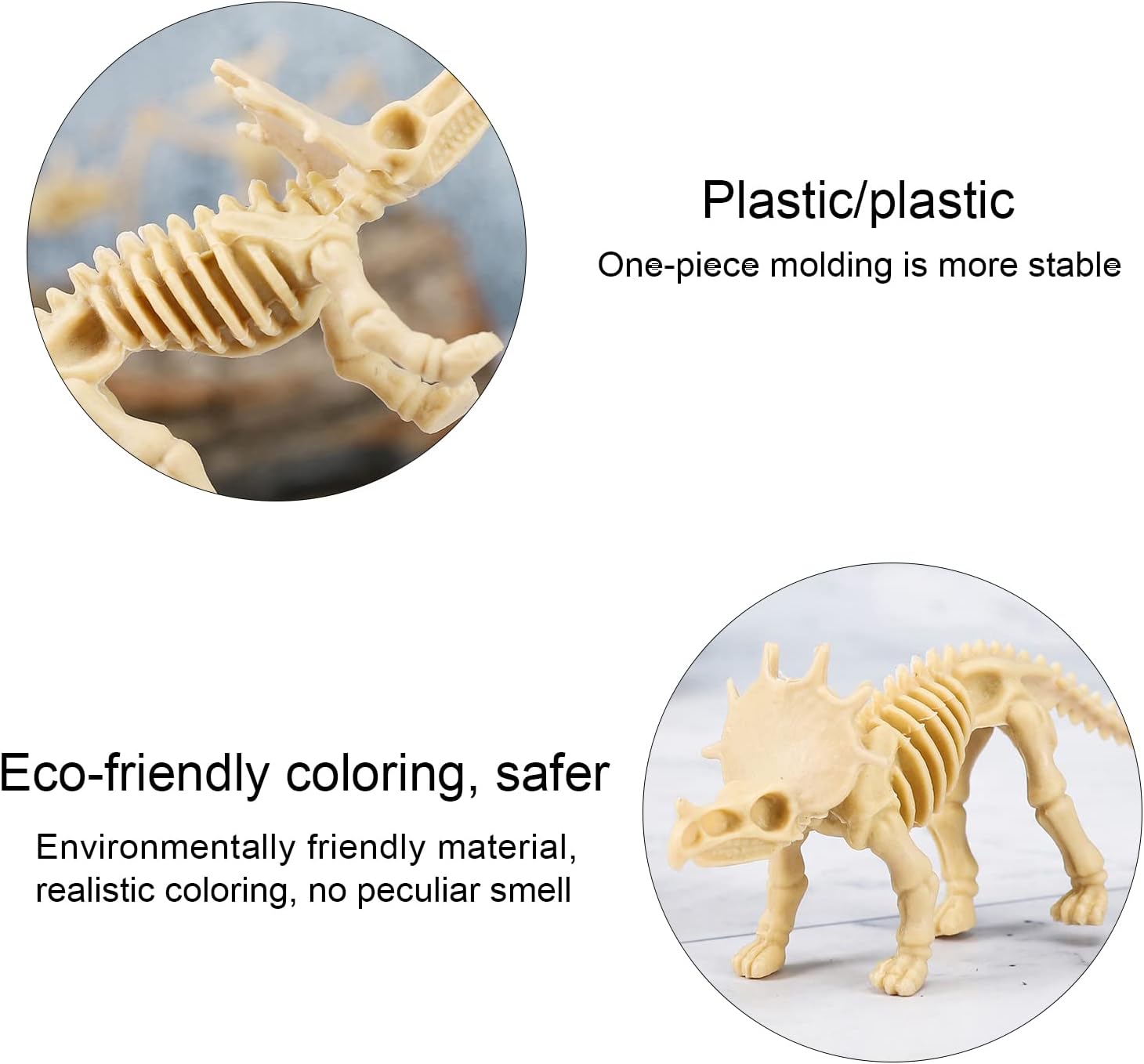 Mini Dinosaur Skeleton Set,Saijer Miniature Dinosaur Figures ...