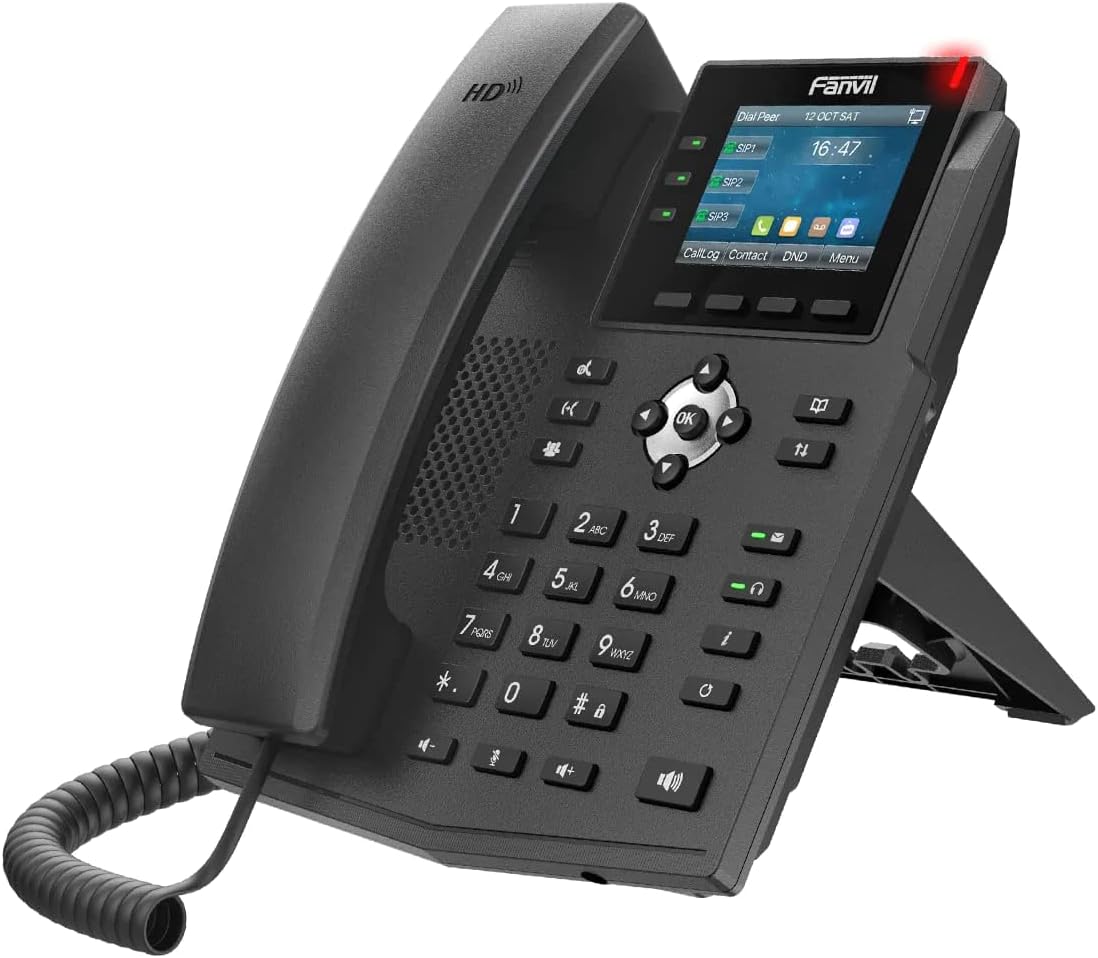 Amazon.com : Fanvil X3SG IP Phone Gigabit with 4 SIP Lines and 2 Line ...
