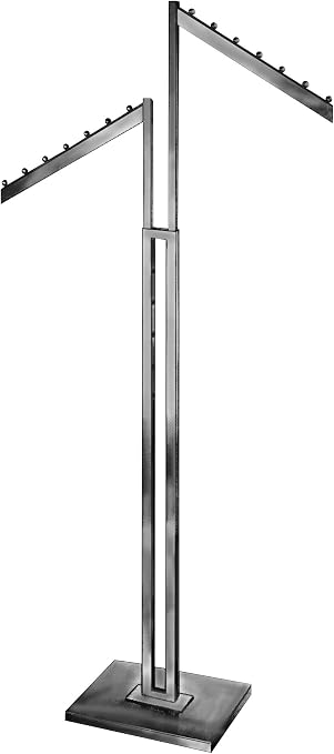 Amazon.com: 2-Way Garment Rack with Slant Blade Arms - Chrome Plated ...