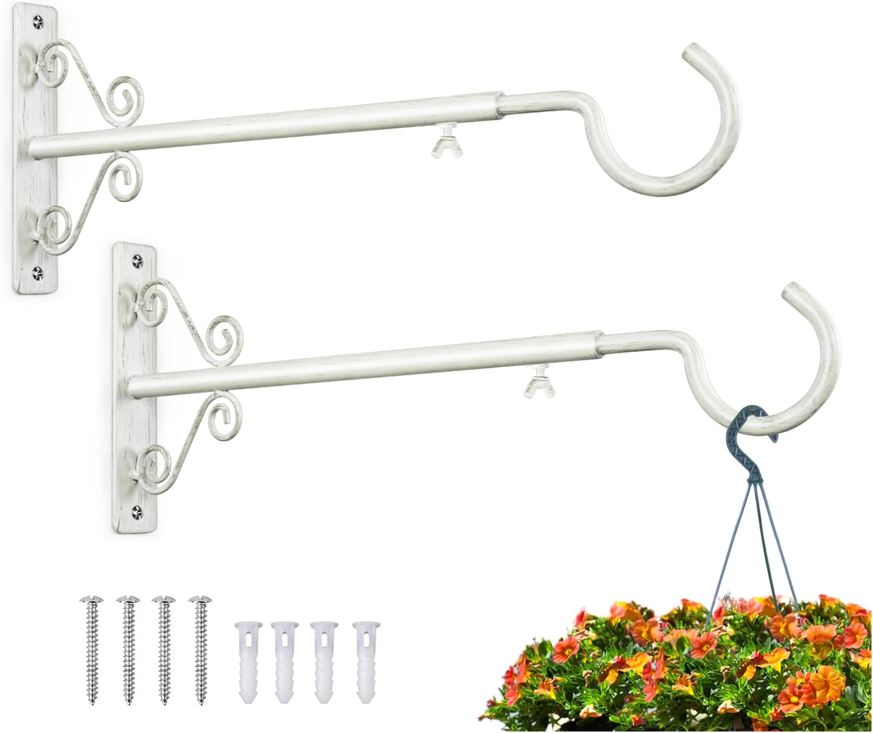 Amazon.com: Sungmor Cast Iron Wall Hook Plant Hangers - Home & Garden ...