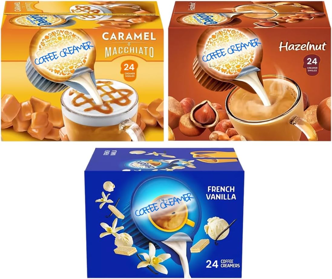 Amazon.com: Coffee Creamers Liquid Non-Dairy Creamer Singles Variety ...