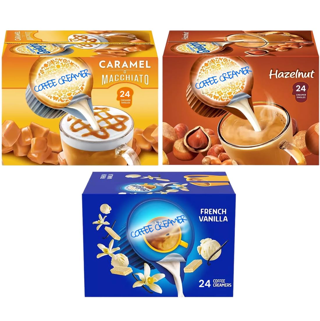 Amazon.com: Coffee Creamers Liquid Non-Dairy Creamer Singles Variety ...