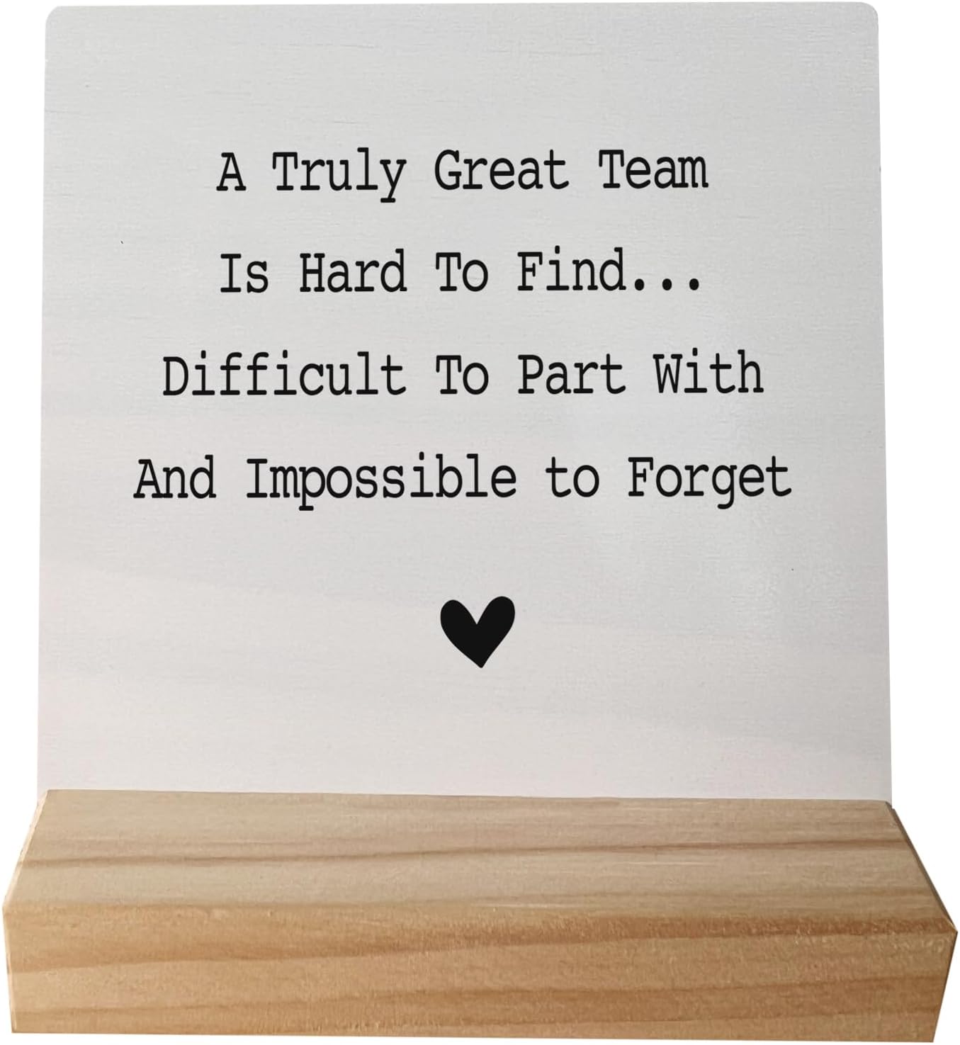Amazon.com: A Truly Great Team is Hard to Find Desk Small Wood Sign ...