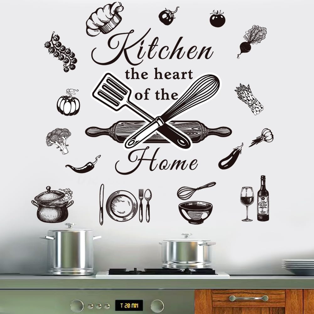Amazon.com: Wall Stickers Kitchen Quotes Wall Decals Wall Art Decals ...