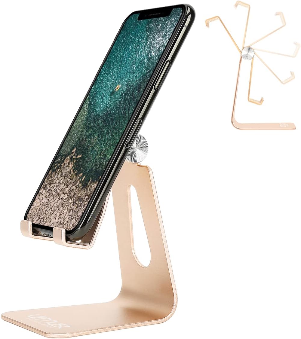 Amazon.com: Urmust Adjustable Cell Phone Stand Phone Stand for Desk ...