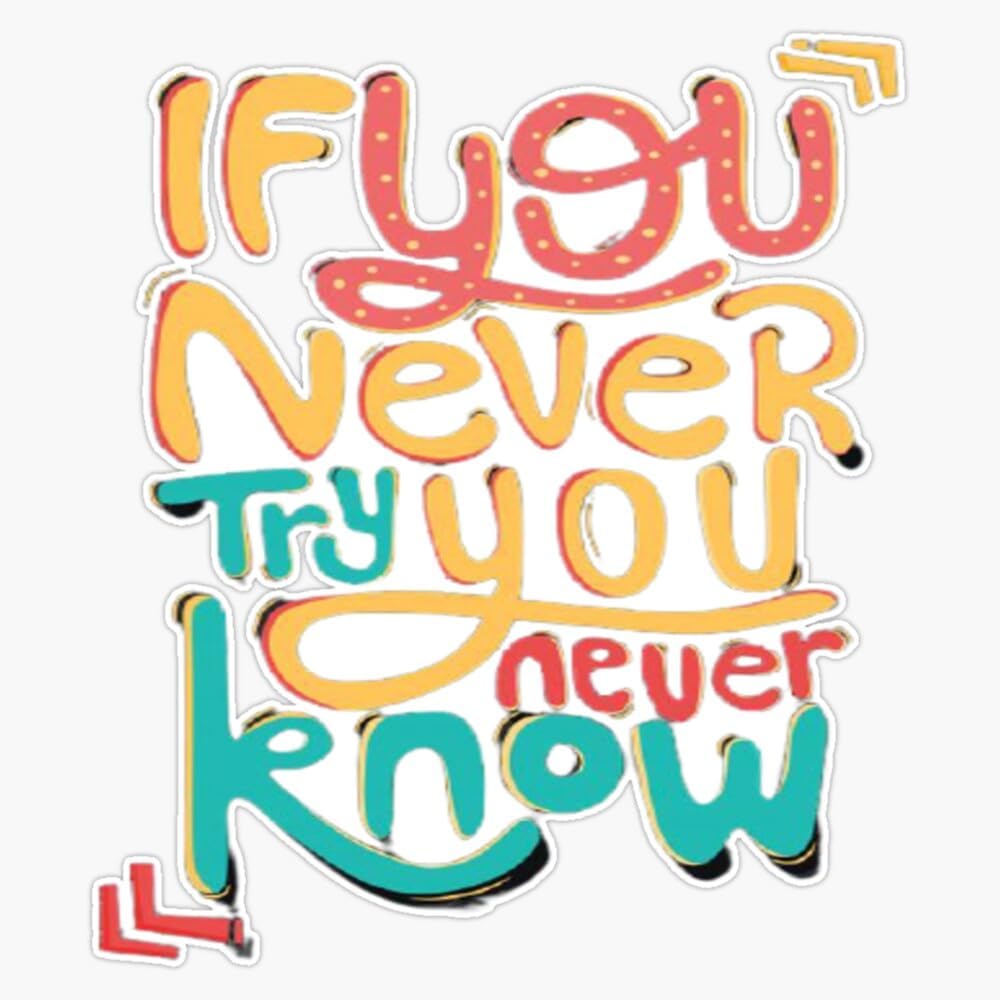 Amazon.com: Motivational Quotes Sticker Vinyl Waterproof Sticker Decal ...