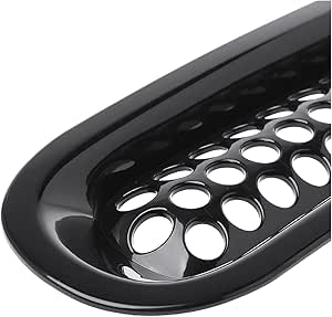 Amazon.co.jp: Front Grille Garnish for Jeep Wrangler JK 2007-2017 Matte ...
