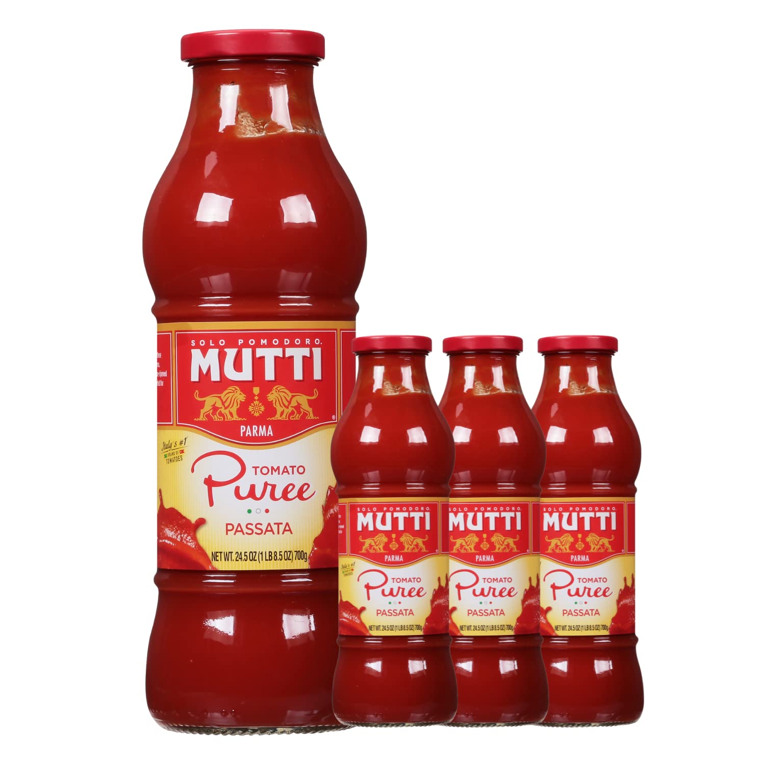 Amazon.com : Mutti Tomato Puree (Passata), 24.5 oz. | 4 Pack | Italy’s ...