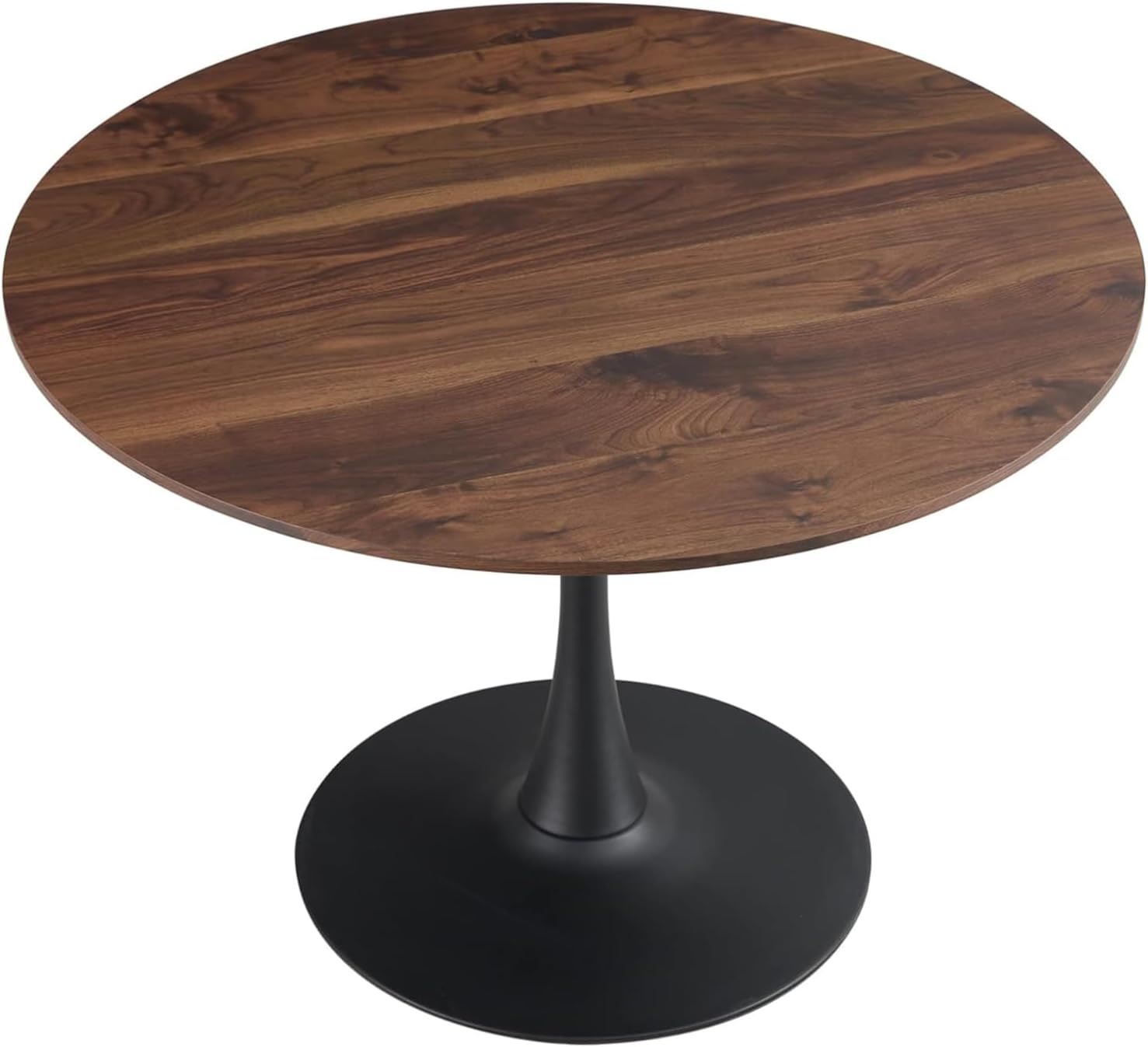 Amazon.com - yotomaki 42 Inch Walnut Round Dining Table for 4-6 Person ...