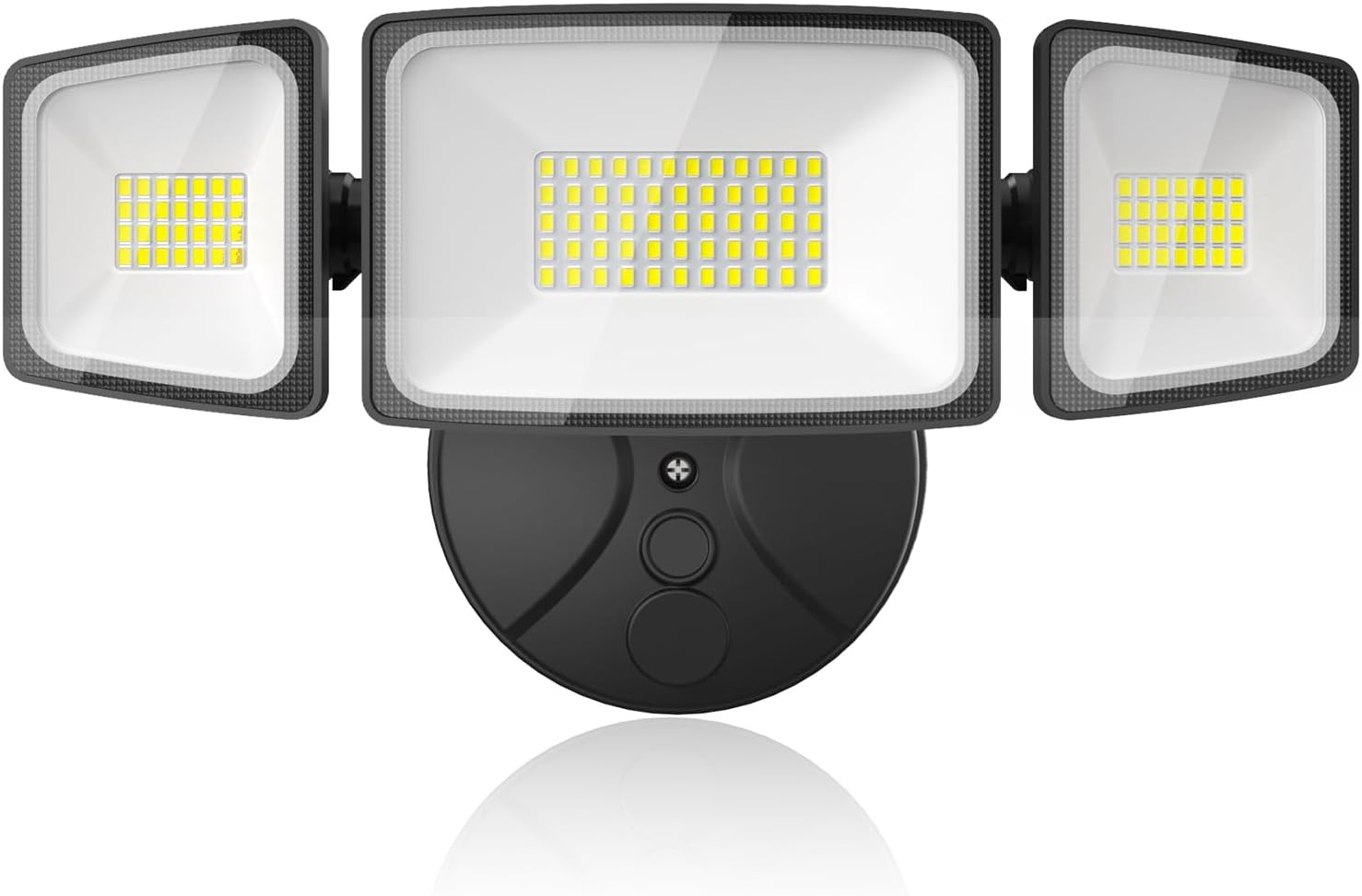 iMaihom 55W Flood Lights Outdoor, 3 Adjustable Heads LED Flood Light ...