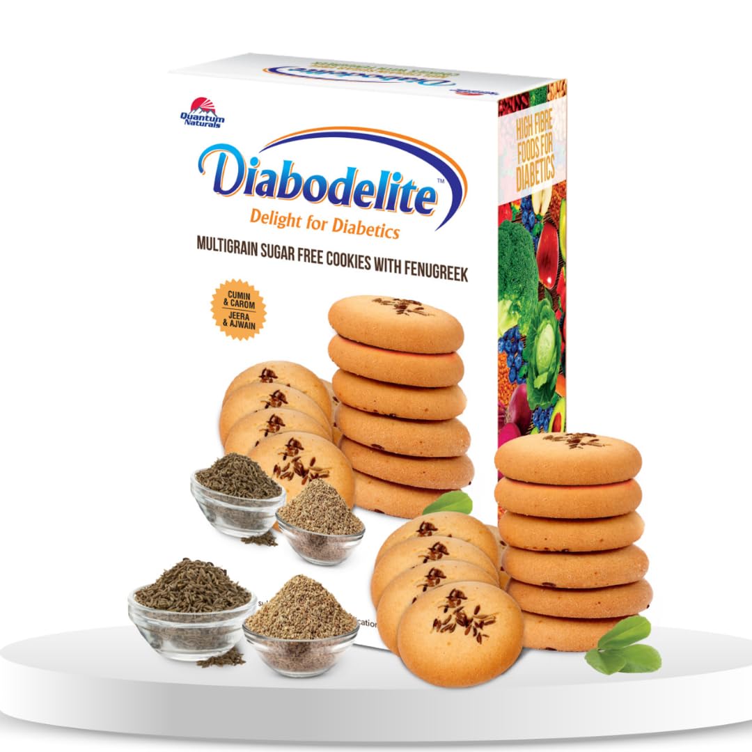 Diabodelite 200g Cookies Jeera & Ajwain Flavour| Delight For Diabetics ...