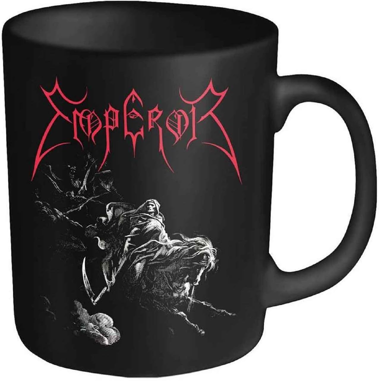 Amazon.com | Emperor Mug Rider Band Logo Official Black Boxed: Coffee ...