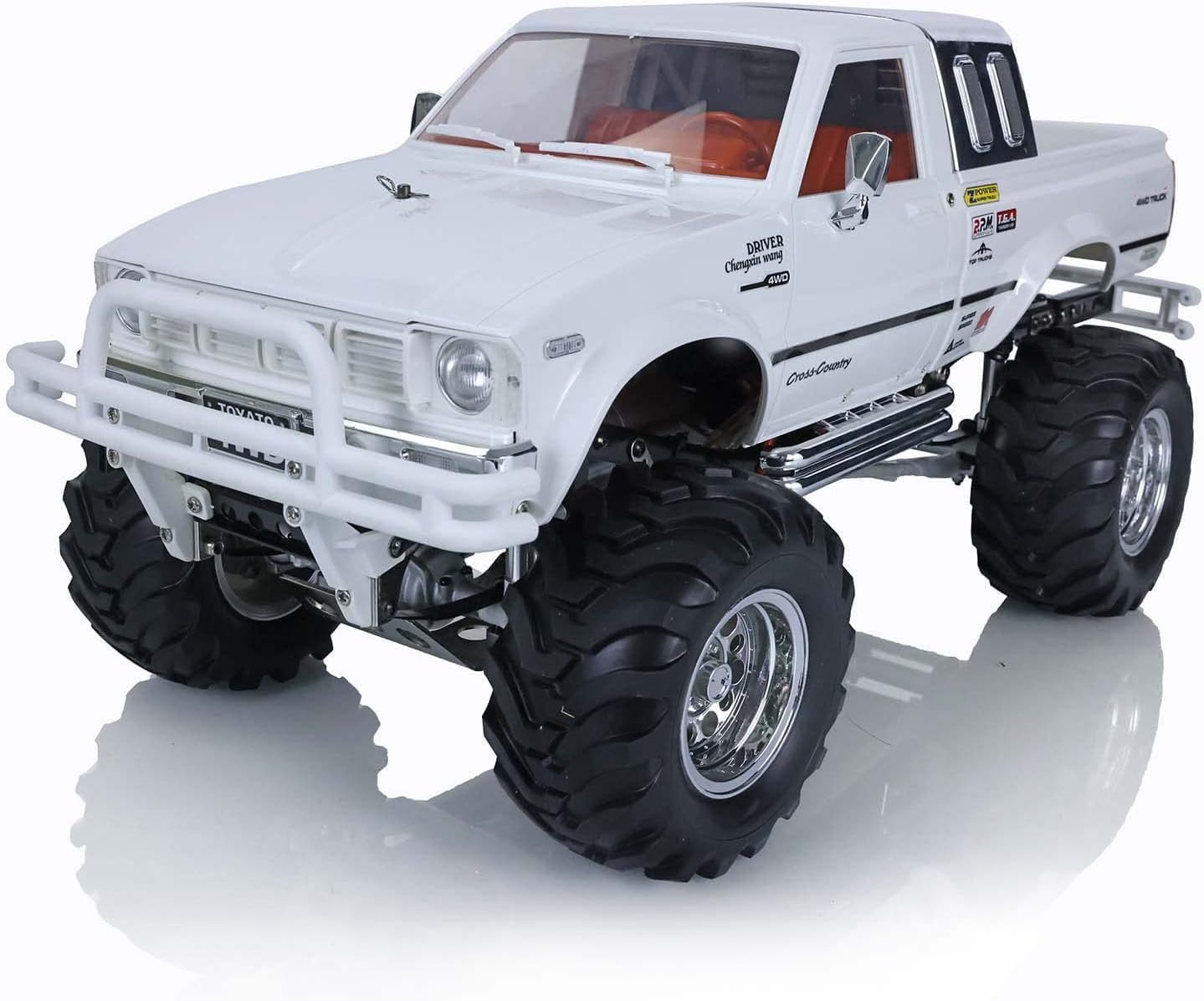 Amazon.com: Toucan RC Hobby 1/10 Scale White 4Wd Rally Hg Rc Pickup Car ...
