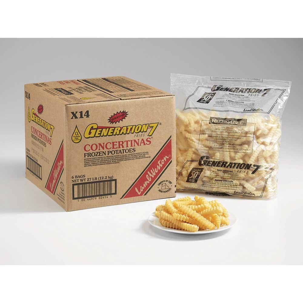 Amazon.com: Lamb Weston Generation 7 Concertina Crinkle Cut Potato ...