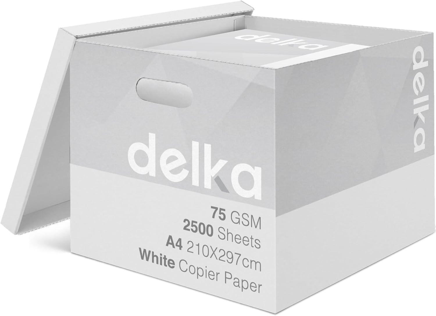 delka Multi-Purpose A4 Printer Paper, 75gsm A4 Paper, 5 Reams, 2500 ...