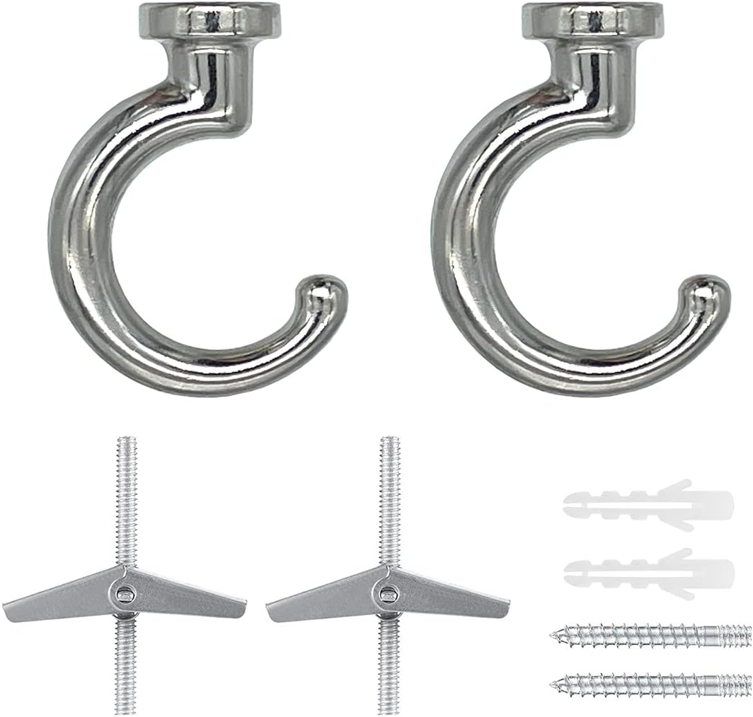 OBSTKUCHEN 8 Sets Swag Ceiling Hooks Heavy Duty Swag Hook with Hardware ...