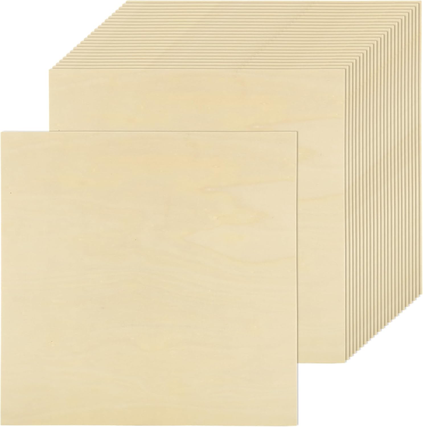 Amazon.com: 25Pcs 12 x 12 x 1/16 Inch Basswood Sheets, 1.5mm Unfinished ...
