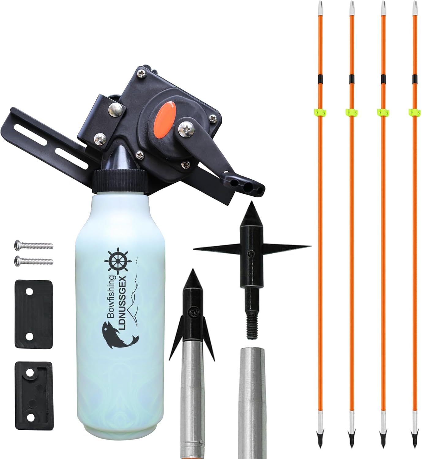 Amazon.com : 34in Fishing Combo Kit With Safety Slide, Bottle Reel ...